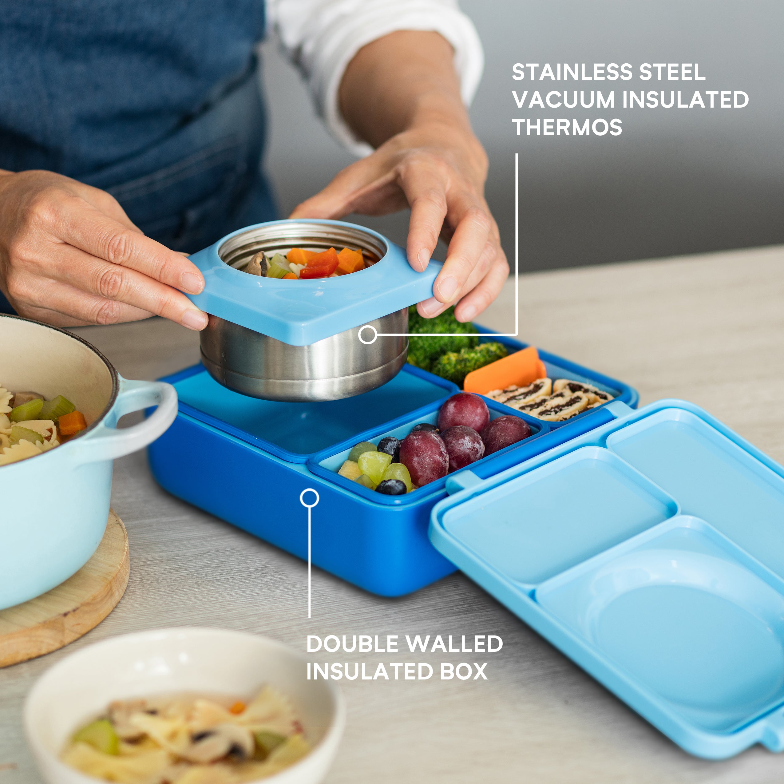 OmieBox Hot Cold Bento Lunch Box For Kids Omie OmieLife OmieBox Hot Cold Bento Lunch Box For Kids Omie OmieLife